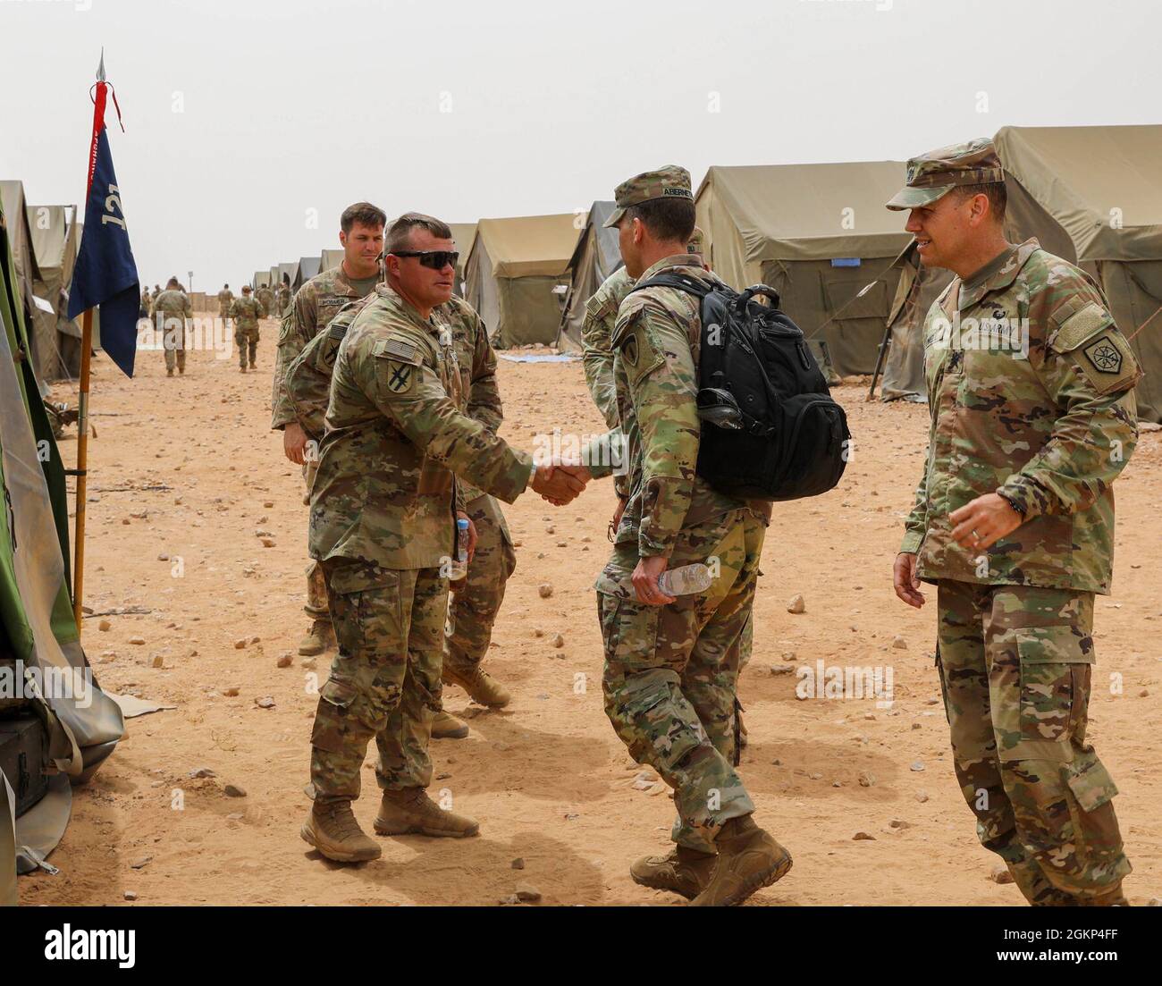 General Christopher G Cavoli, and Command Sergeant Major Robert V ...