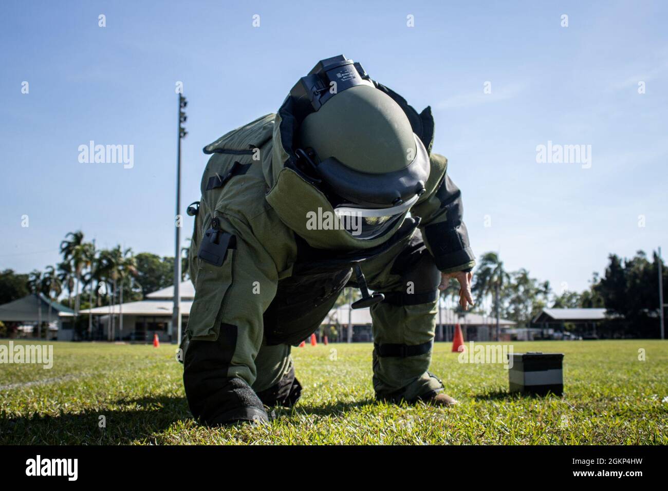 U.S. Marine Corps Sgt. Christian Rutledge, a parachute rigger with ...