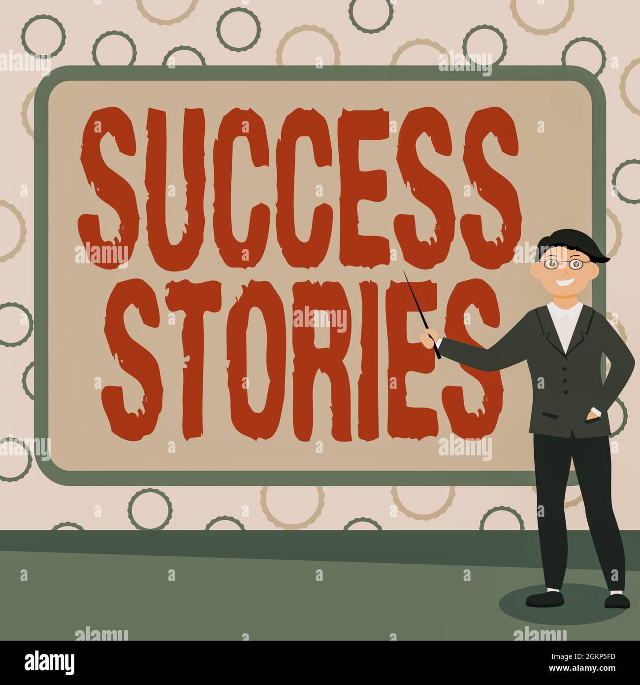 Text caption presenting Success Stories. Word Written on story of ...