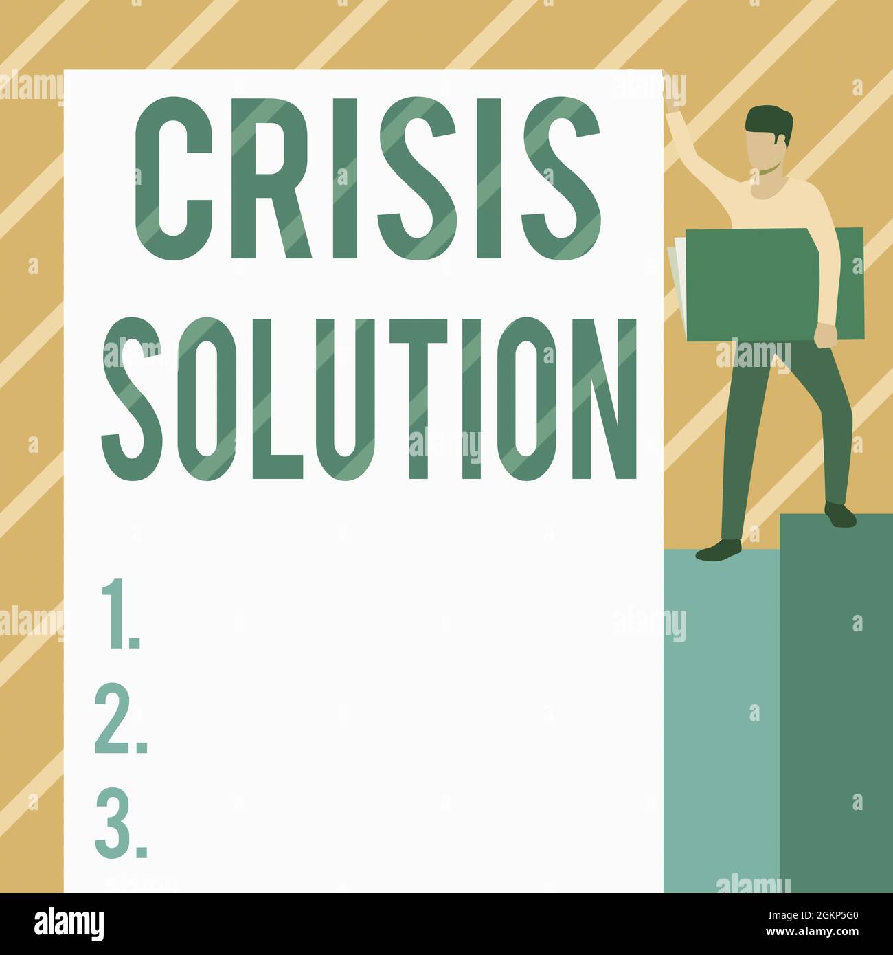 Text showing inspiration Crisis Solution. Conceptual photo process by ...