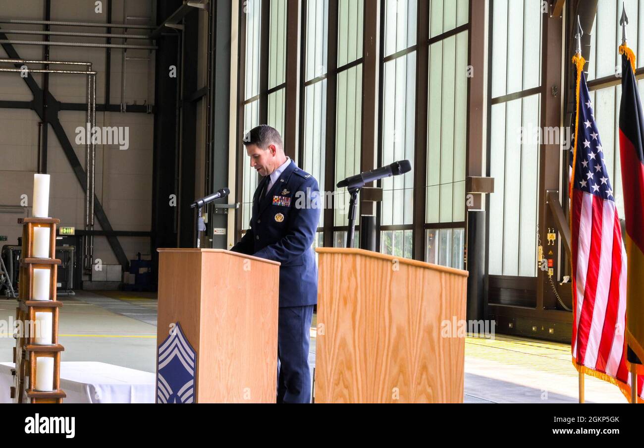U.S. Air Force Col. Sean Finnan, 86th Operations Group commander ...
