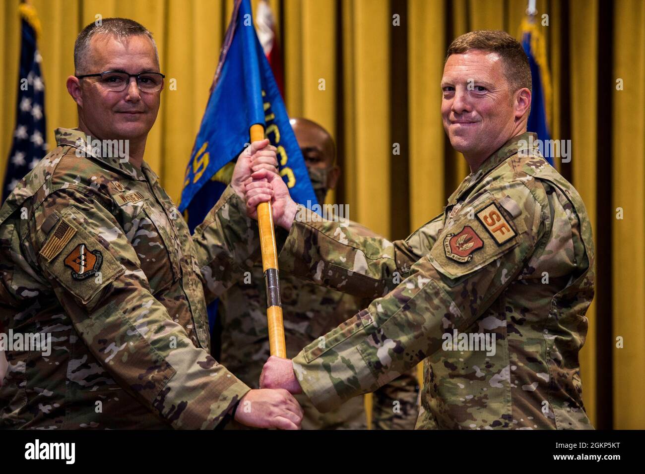 Lt. Col. Alexander Liggett (right), incoming 39th Security Forces ...