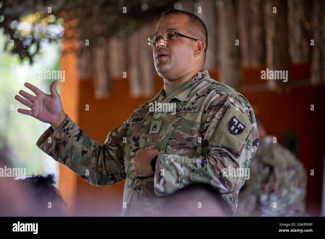 Puerto Rico National Gaurd Staf Sgt. Alfredo Rodriguez, assigned to 1 ...