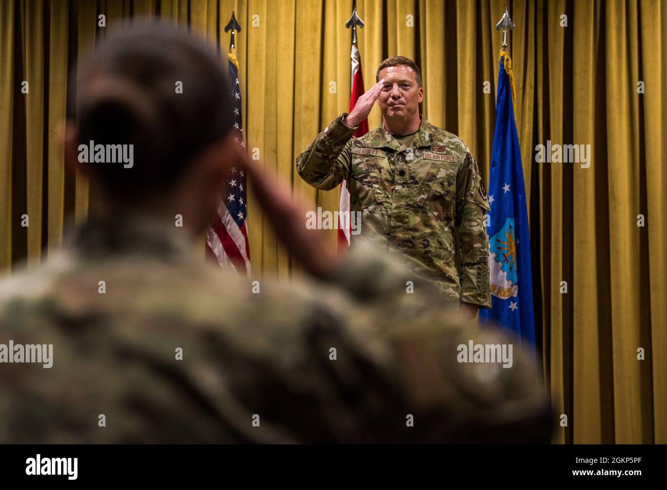 Lt. Col. Alexander Liggett, incoming 39th Security Forces Squadron ...
