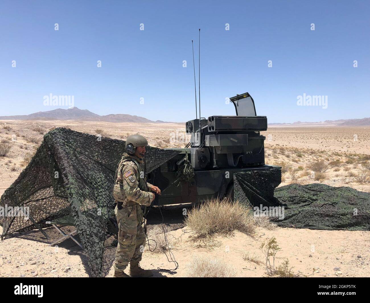 A two-person avenger crew with Alpha Battery, 1-265th Air Defense ...