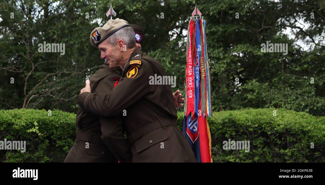 U.S. Army Gen. Richard Clarke, right, commanding general of United ...