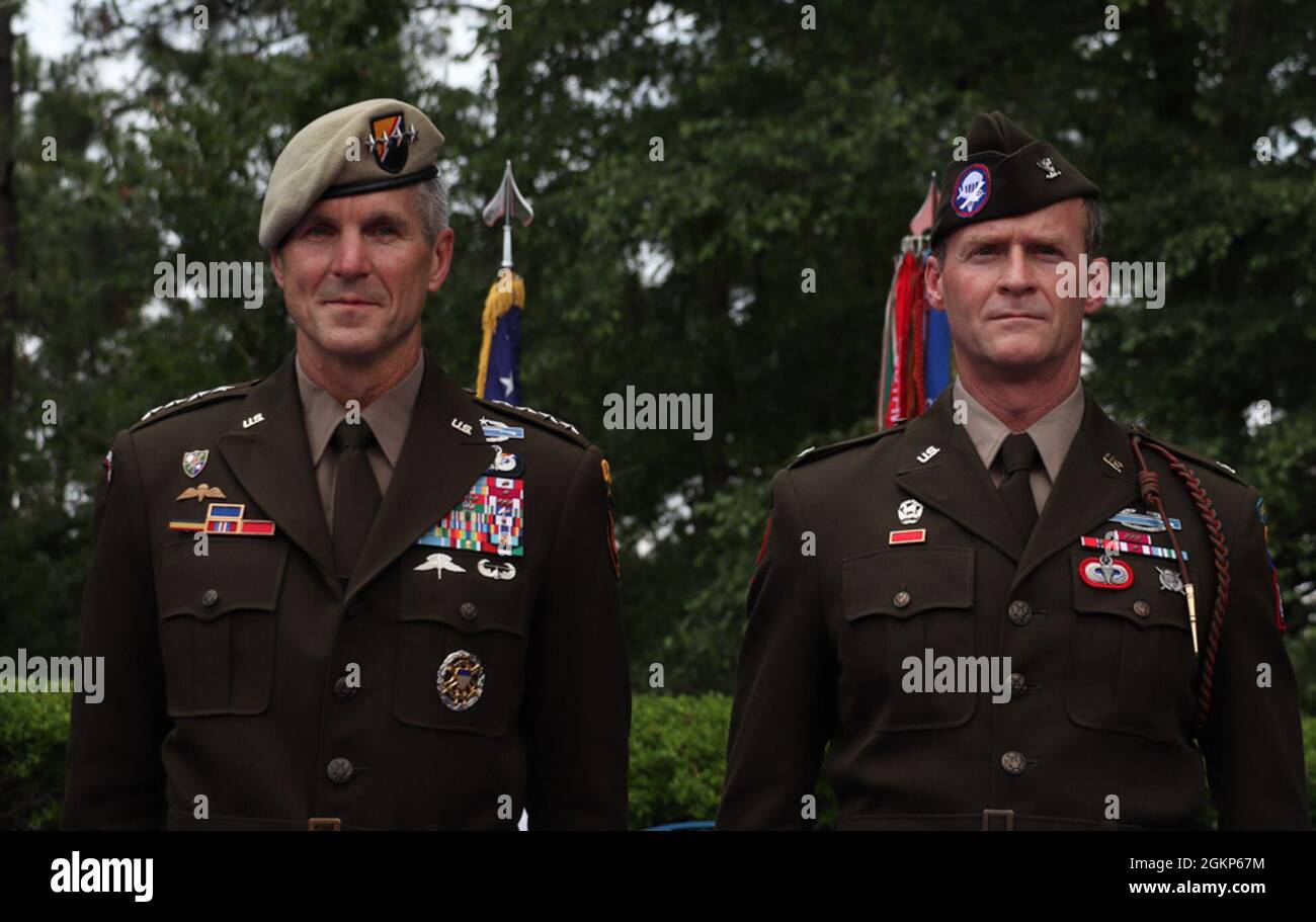 U.S. Army Gen. Richard Clarke, left, commanding general of United ...