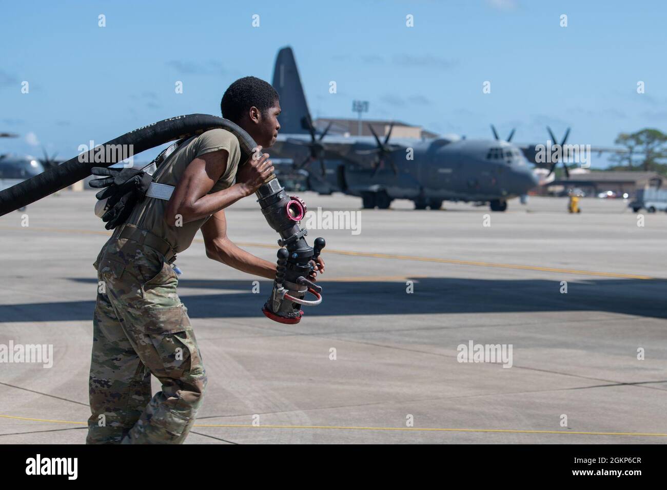 U.S. Air Force Airman Akiel Sewell, a 1st Special Operations Logistics ...
