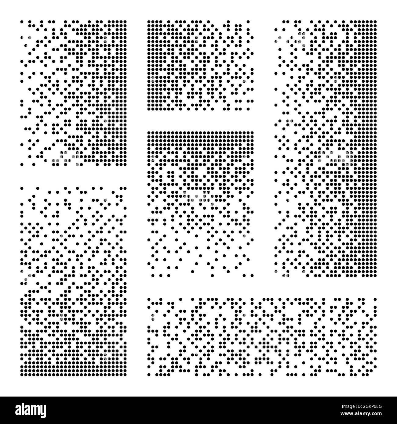 Abstract dissolving square Cut Out Stock Images & Pictures - Alamy