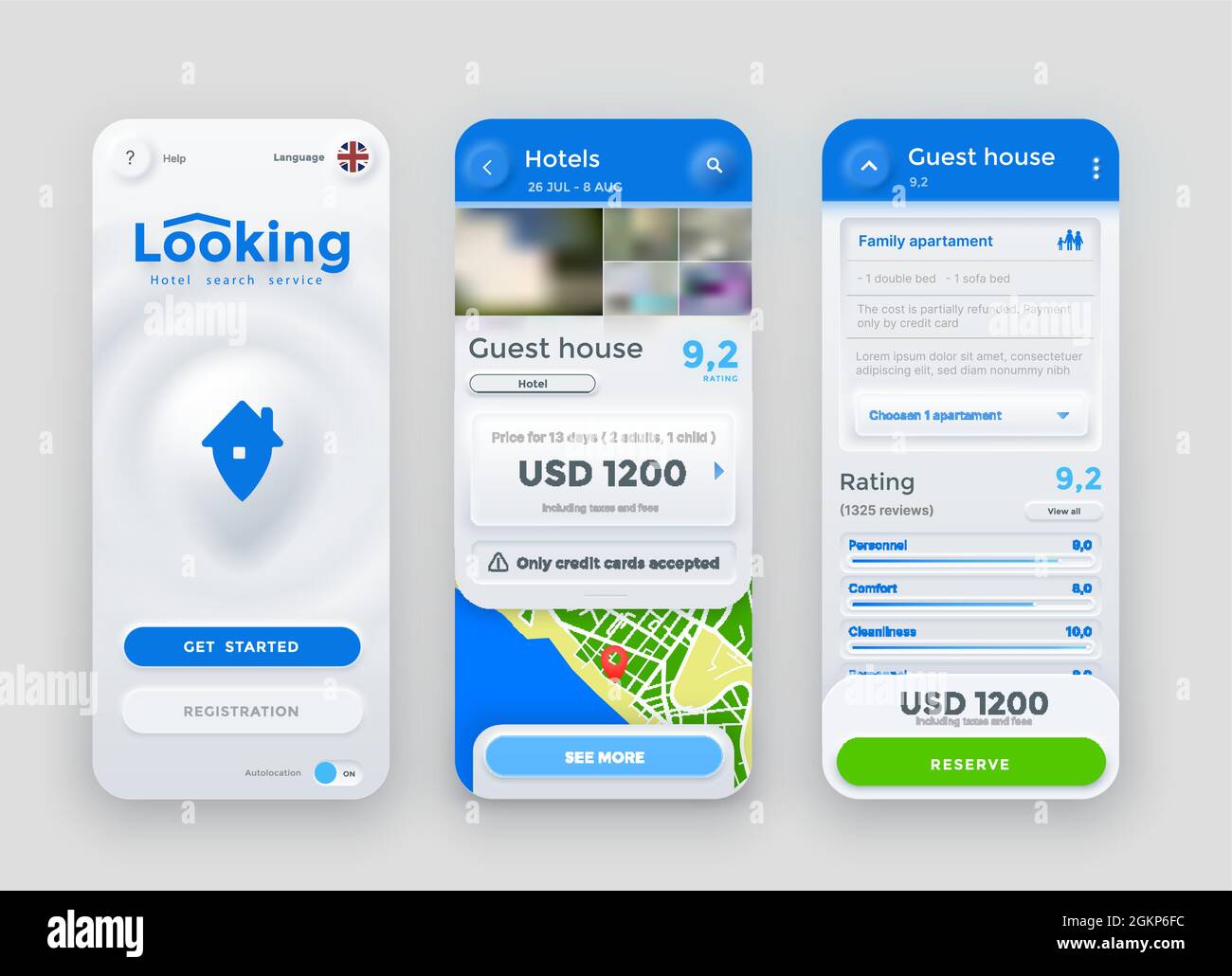 Hotel search, reservation, payment and booking service online app ...