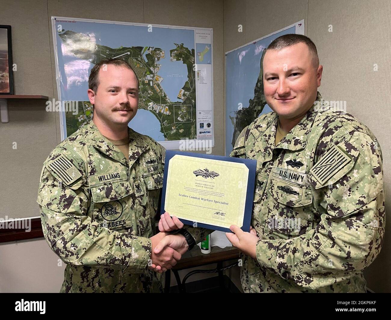 200611-N-SK929-1004 SANTA RITA, Guam (Jun. 11, 2021) A Seabee assigned ...