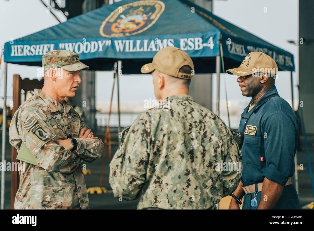 Capt. Michael Concannon, Commanding Officer of the Hershel "Woody ...