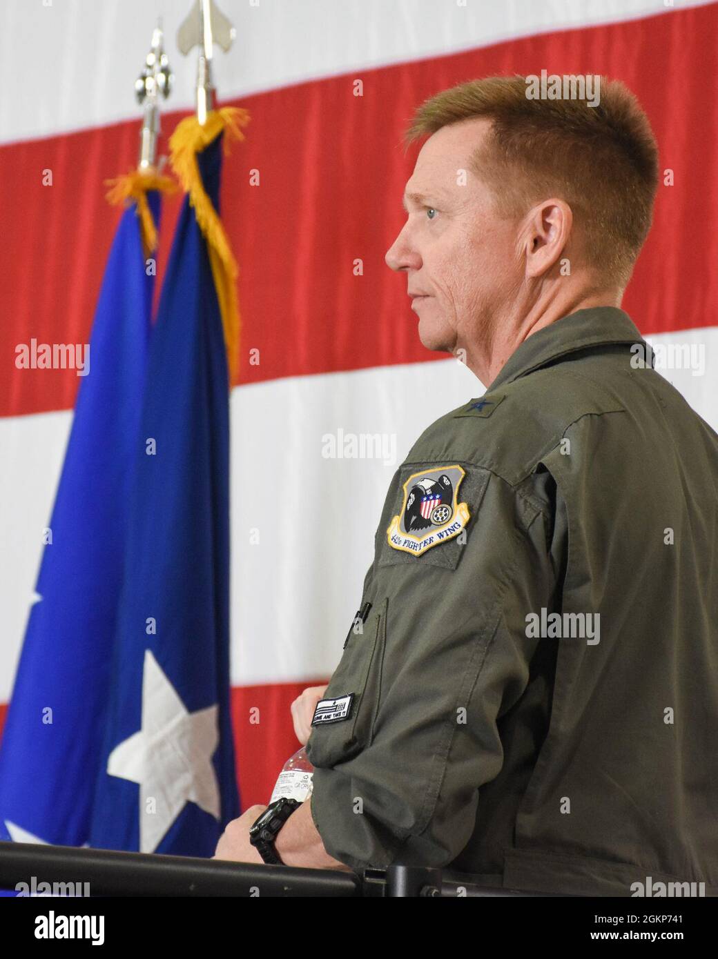 Brig. Gen. Mike Schultz, the 442d Fighter Wing commander, reflects for ...