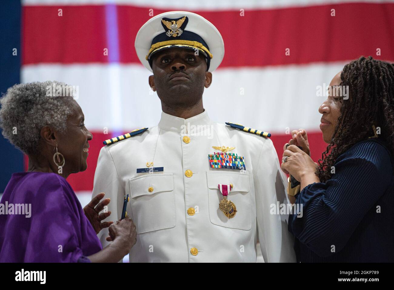 Coast Guard Capt. Marcus Canady, commander of Coast Guard Air Station ...