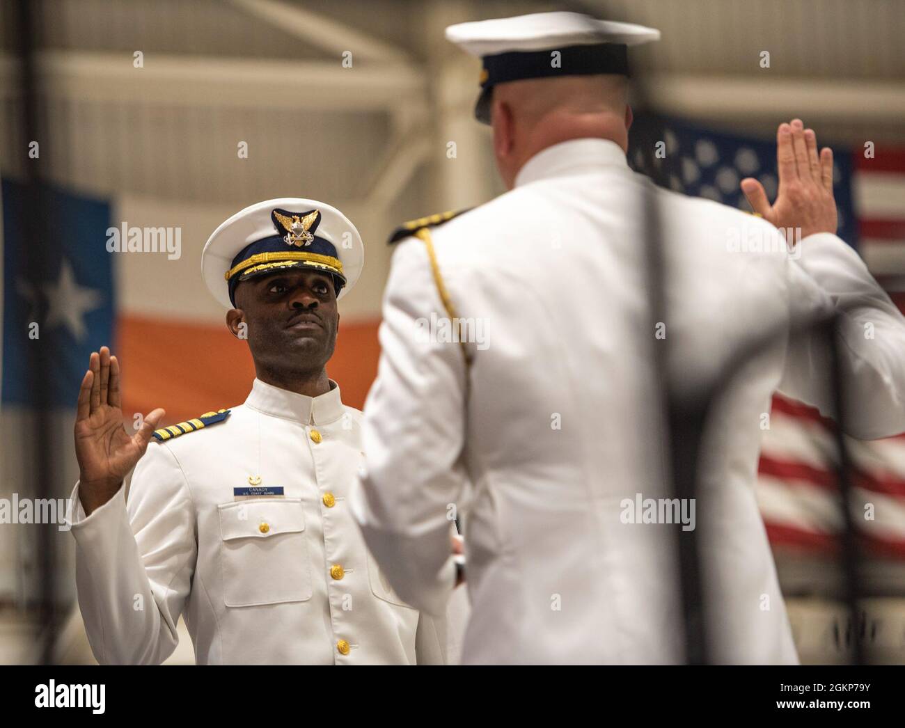 Coast Guard Capt. Marcus Canady, outgoing commander of Coast Guard Air ...