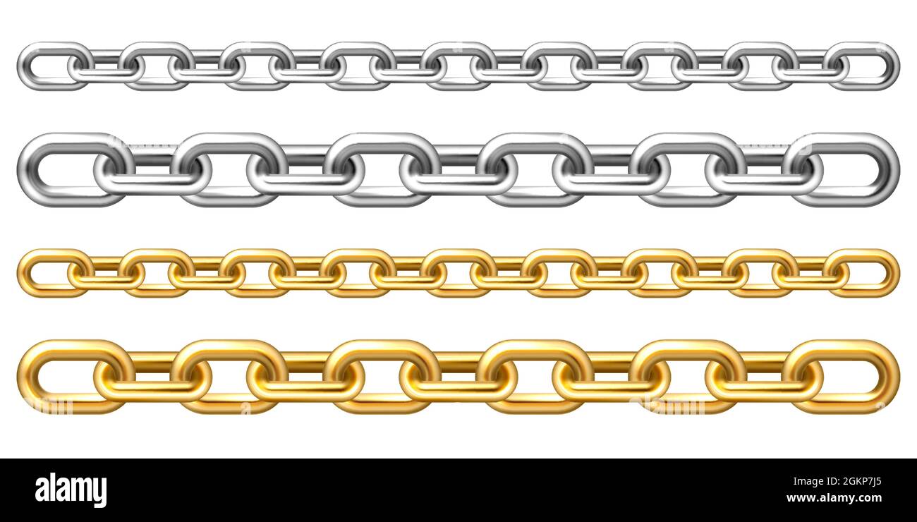 Gold Chain Link Vector