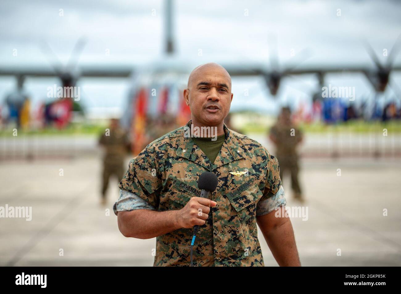 U.S. Marine Corps Brig. Gen. Brian Cavanaugh, the commanding general of ...