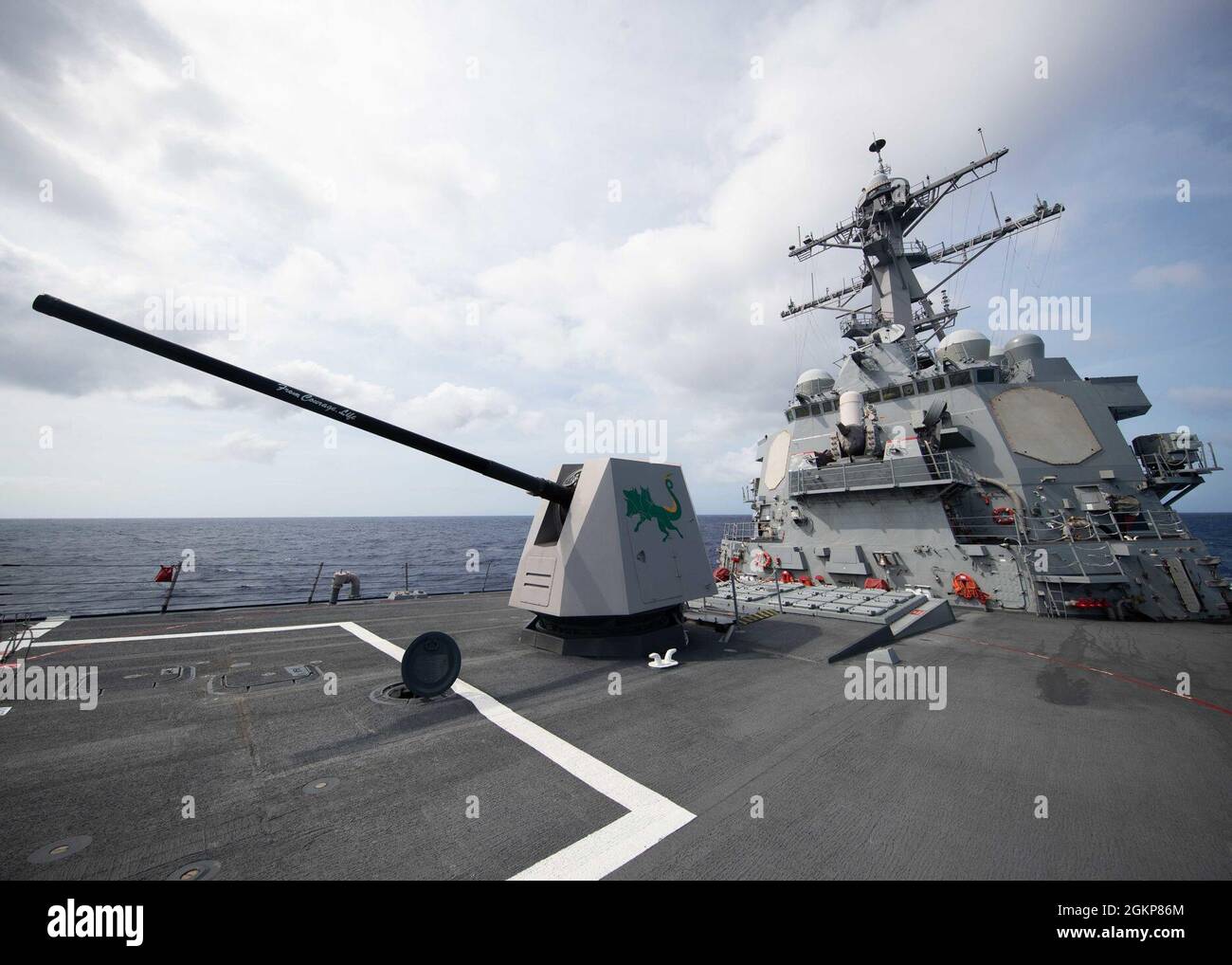 The Arleigh Burke-class guided missile destroyer USS Lassen (DDG 82 ...