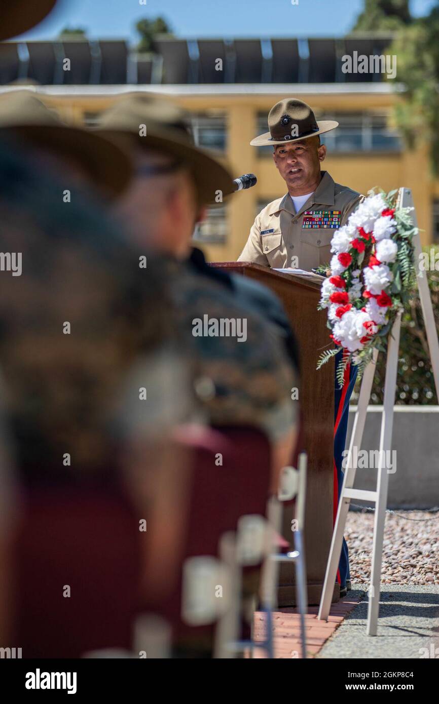 Sergeant Major Abel T. Leal, the Sgtmaj of Marine Corps Recruit Depot ...