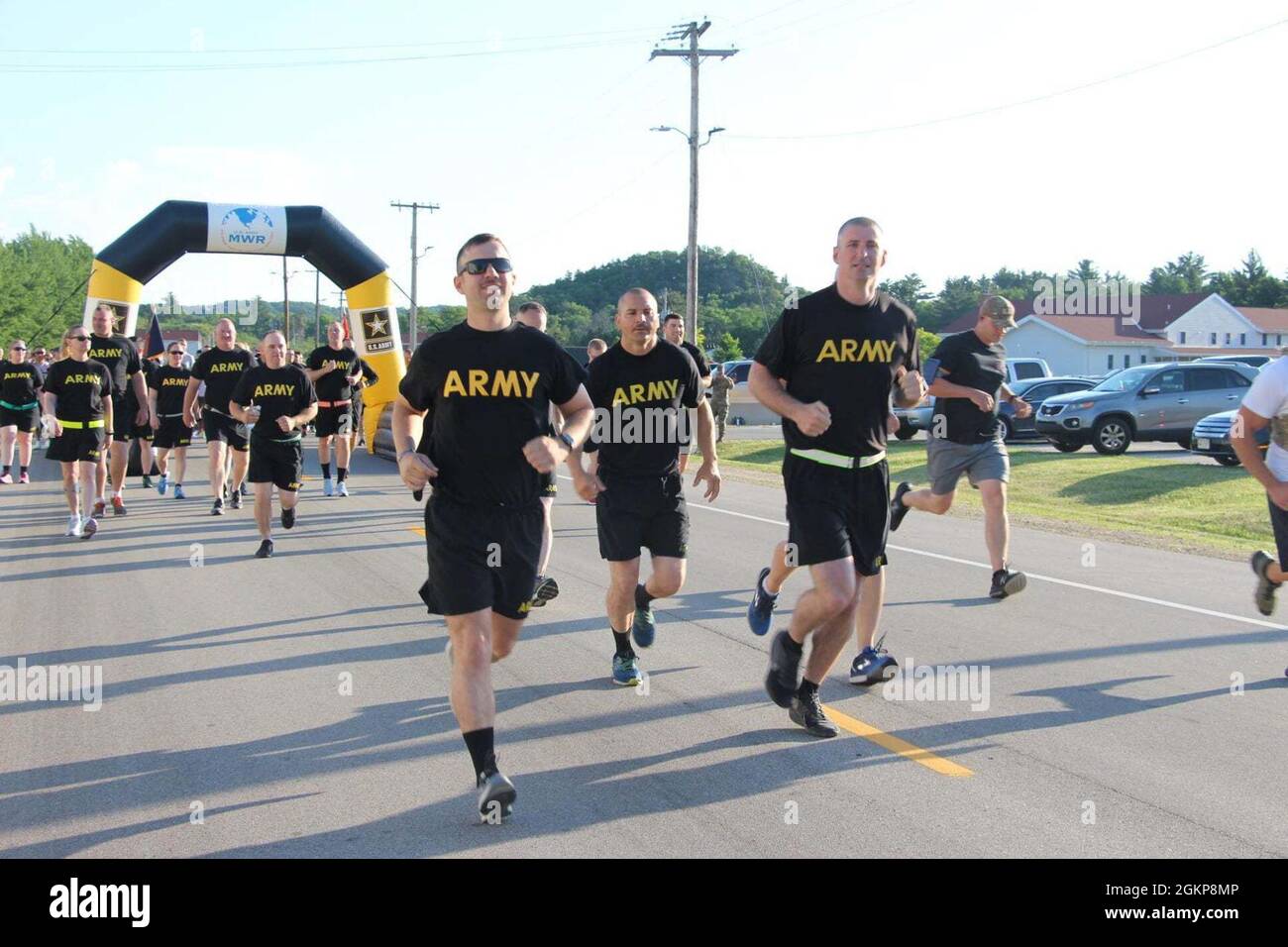 Fort McCoy community members participate in an Army Birthday 5k Run on ...