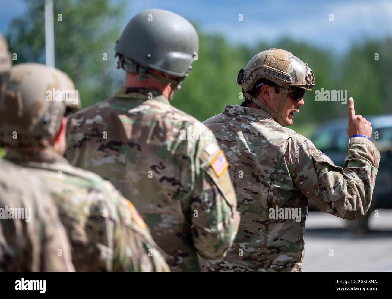 U.S. Army Green Berets from Alpha Company, 3rd Battalion, 20th Special ...