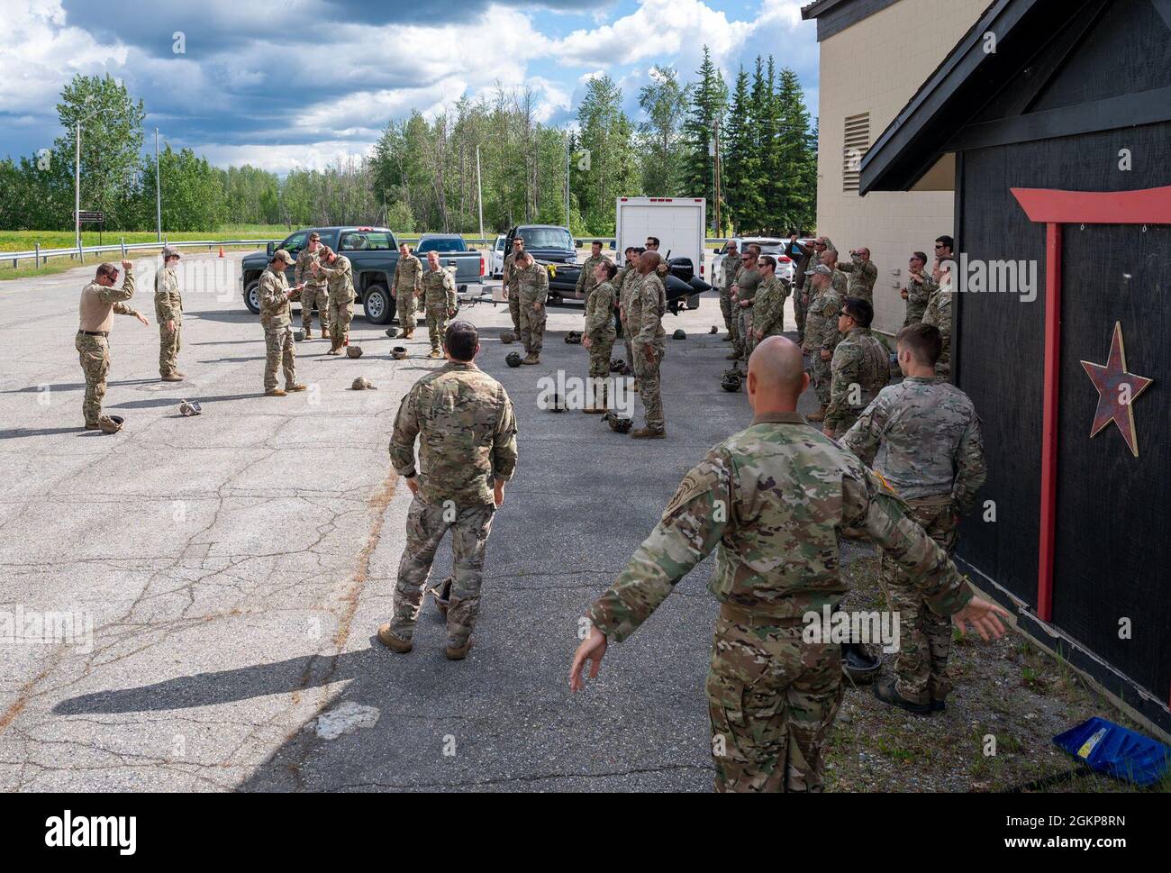 U.S. Army Green Berets from Alpha Company, 3rd Battalion, 20th Special ...