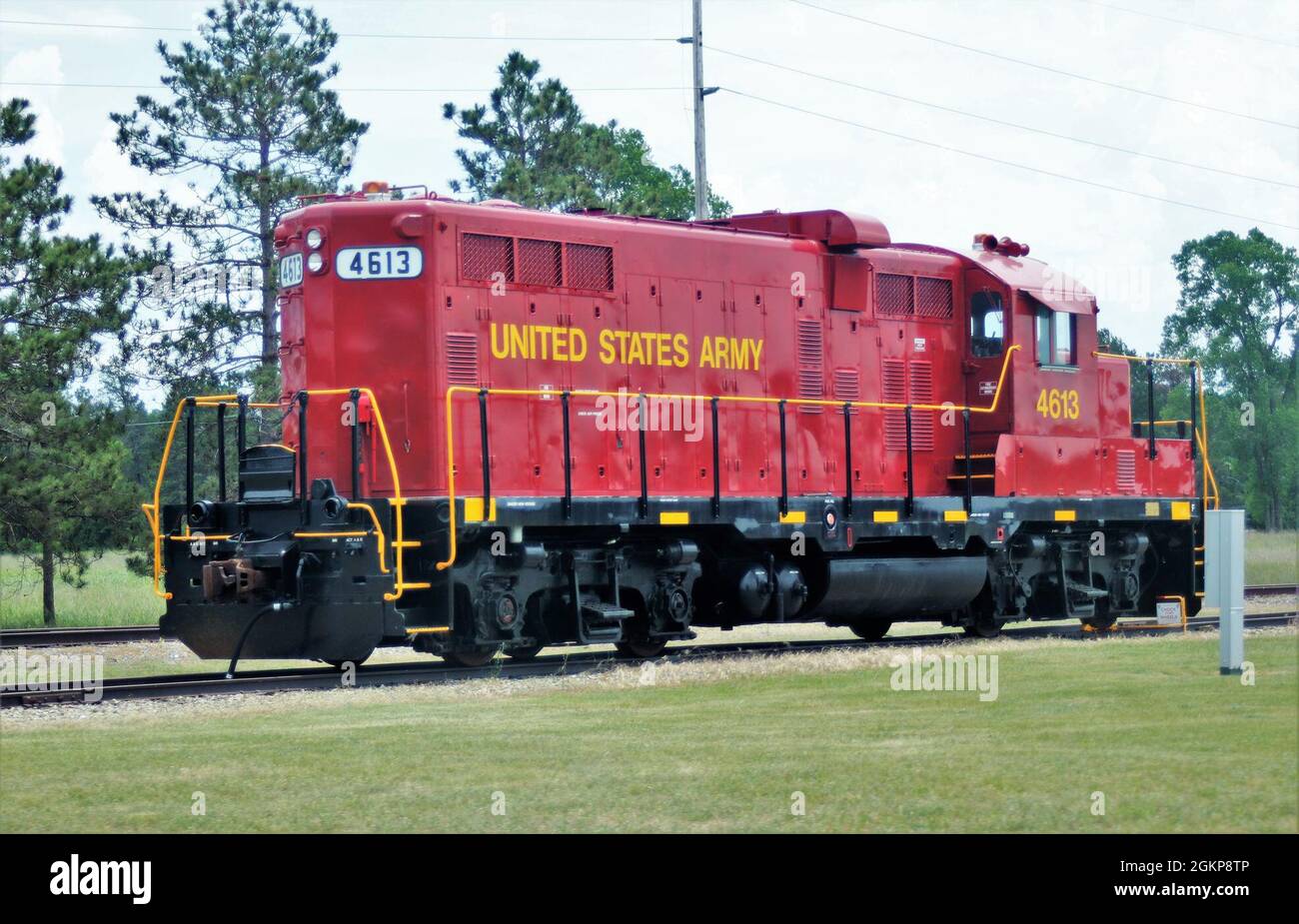 A U.S. Army locomotive used as part of rail operations is shown June 11 ...