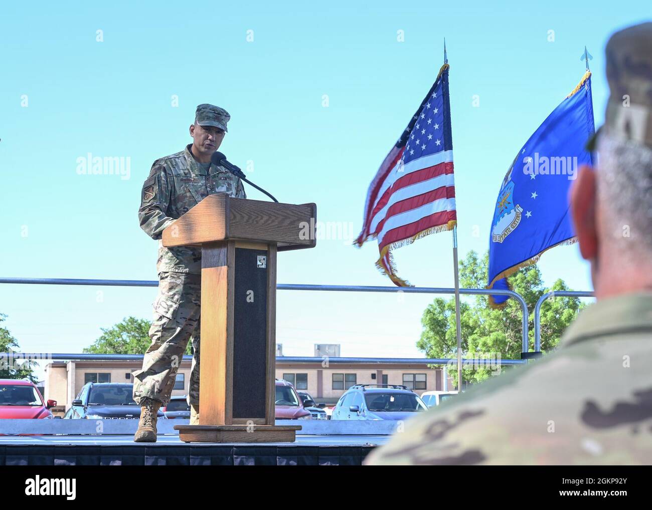 U.S Air Force Col. Juan Alvarez, 377th Mission Support Group commander ...