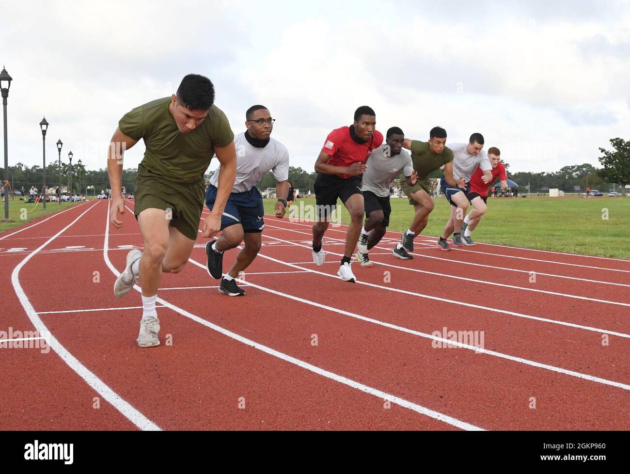 U.S. Airmen and Marines in the 81st Training Group participates in the ...