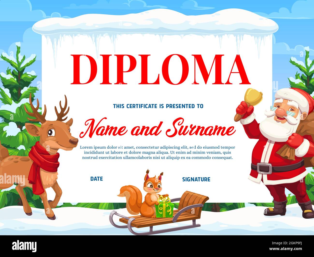 Christmas Award Certificate Templates