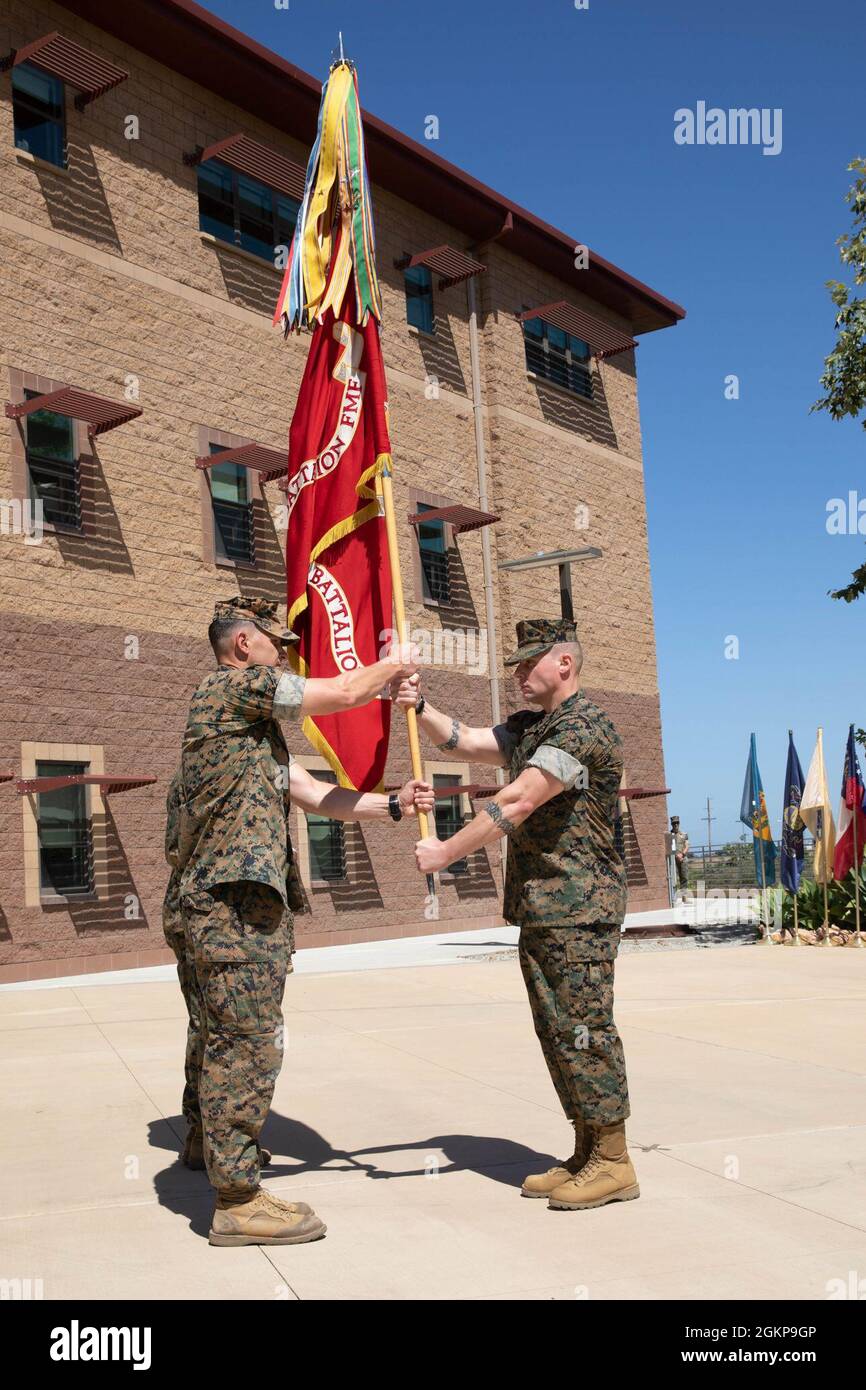 U.S. Marine Corps Sgt. Maj. James L. Horr (right), the sergeant major ...