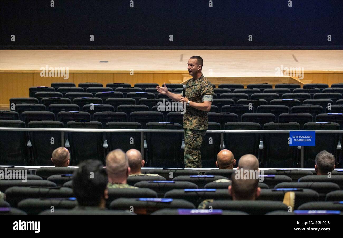 U.S. Marine Corps Col. Lance Lewis, Commanding Officer of Marine Corps ...
