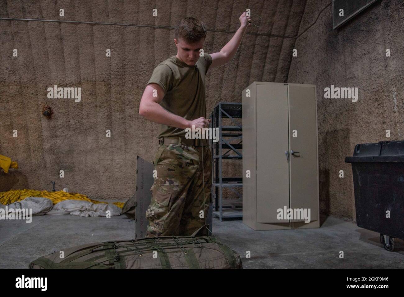 Airman 1st Class Aaron Slack, 23rd Expeditionary Bomb Squadron aircrew ...