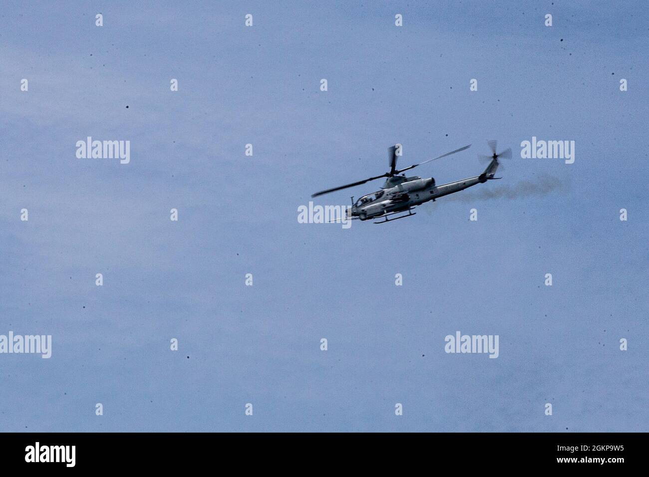 A U.S. Marine Corps AH-1Z Cobra, with Marine Light Attack Helicopter ...