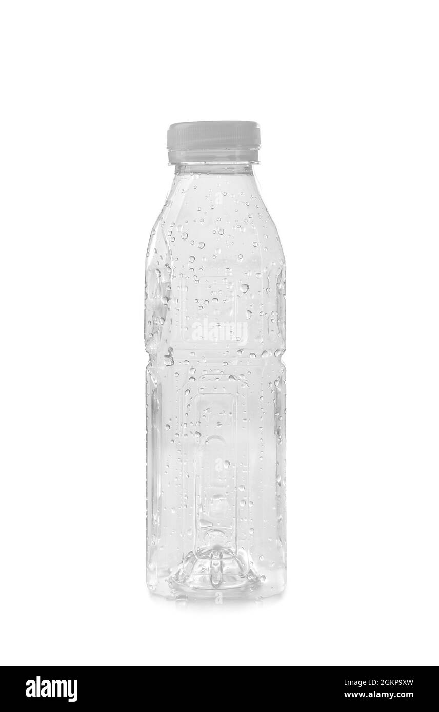 Empty plastic bottle on white background Stock Photo - Alamy