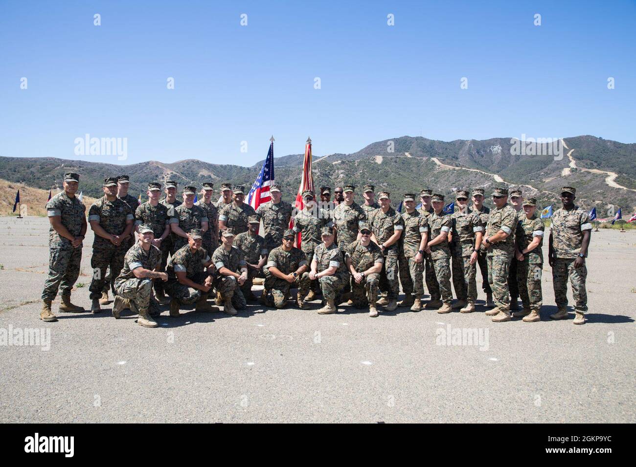 U.S. Marine Corps Lt. Col. Jack Roma, the outgoing commanding officer ...