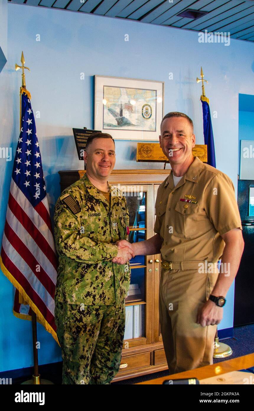 Capt. Steven W. Antcliff, the commanding officer of the Naval Submarine ...
