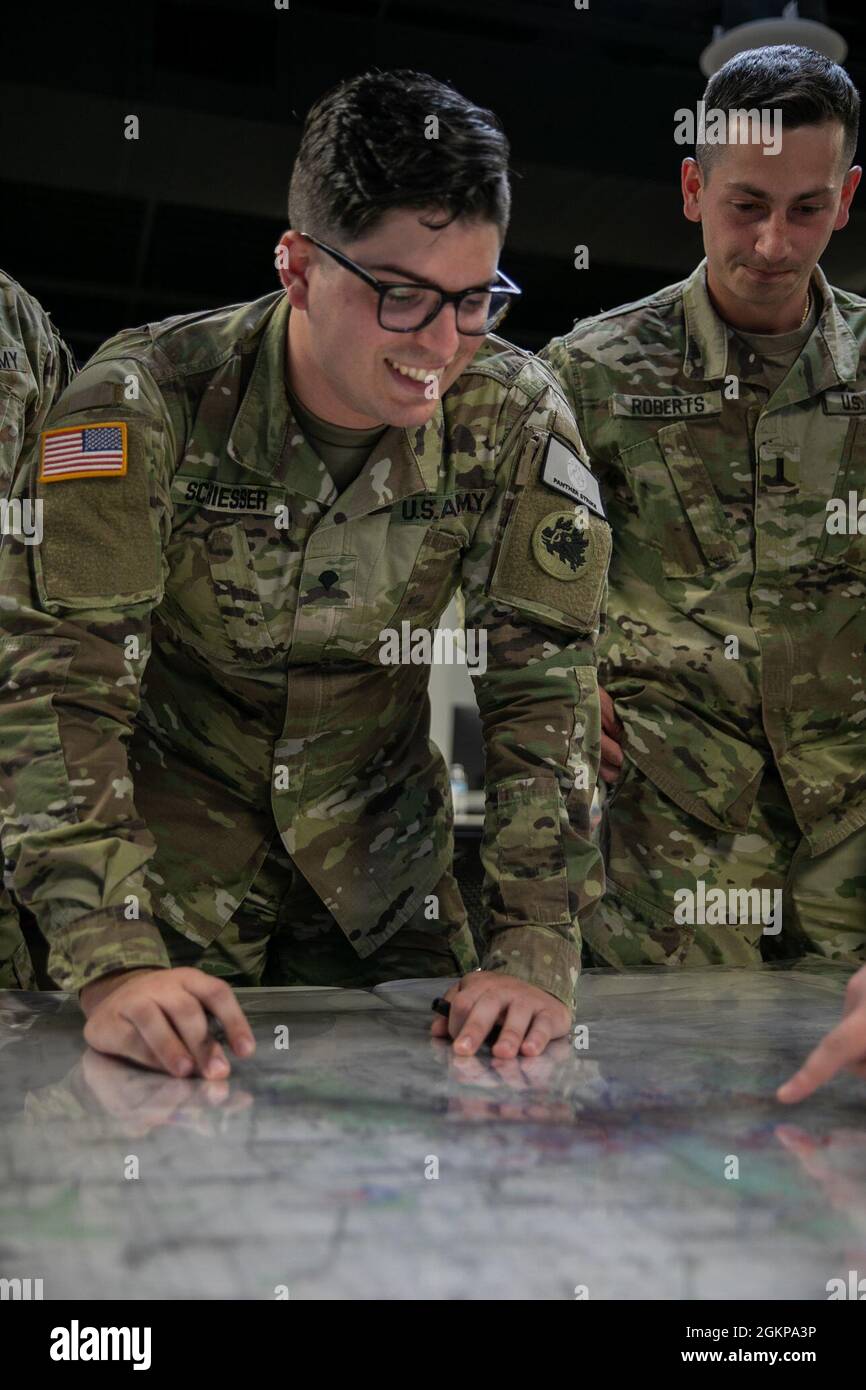 A military intelligence Soldier conducts training on the best practices ...