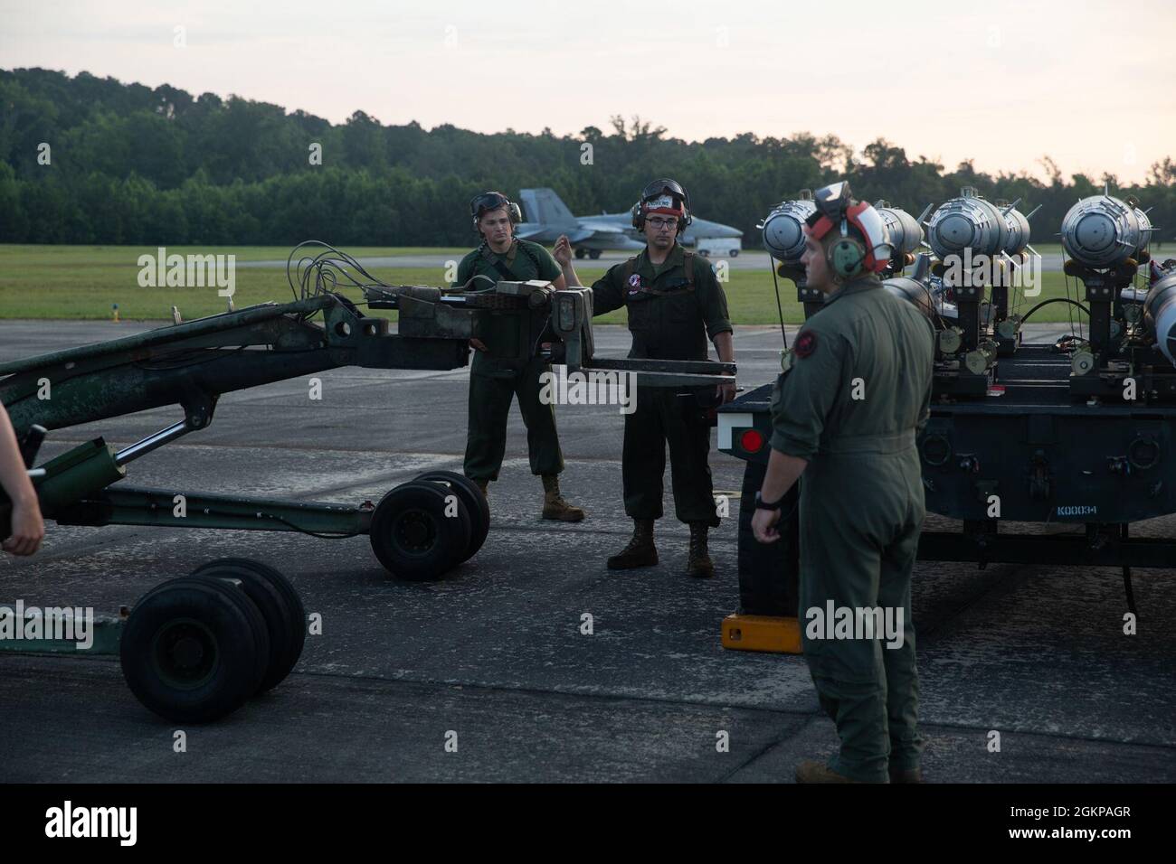 United States Marines with Marine All Weather Fighter Attack Squadron ...