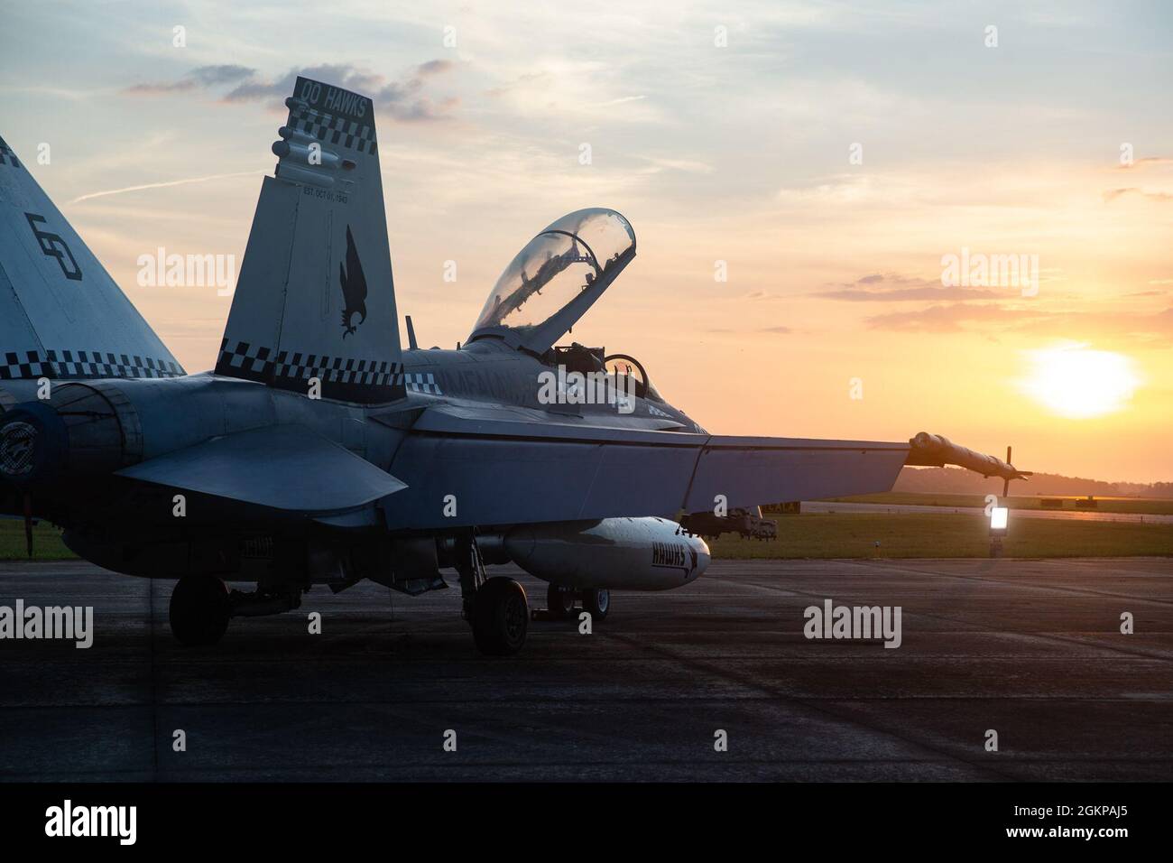 A United States Marine Corps F/A-18 Hornet with Marine All Weather ...