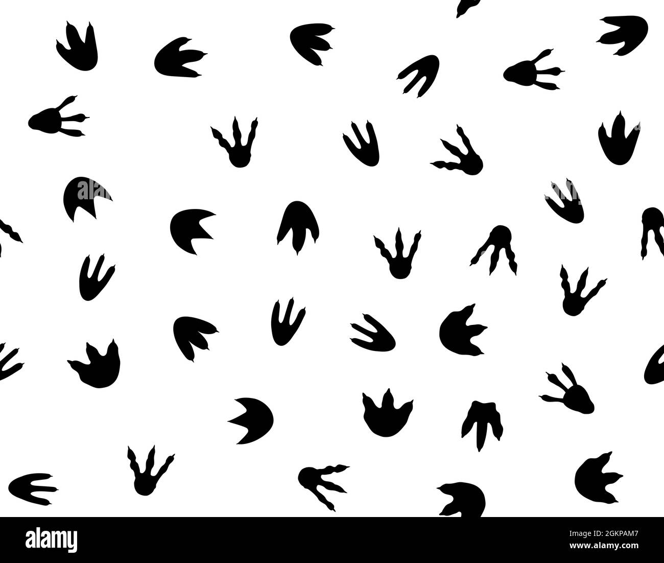 Dinosaur Footprint Pattern Seamless Print Paw Vector Jurassic Animal Dinosaur Footprint Pattern Seamless Print Paw Vector Jurassic Animal