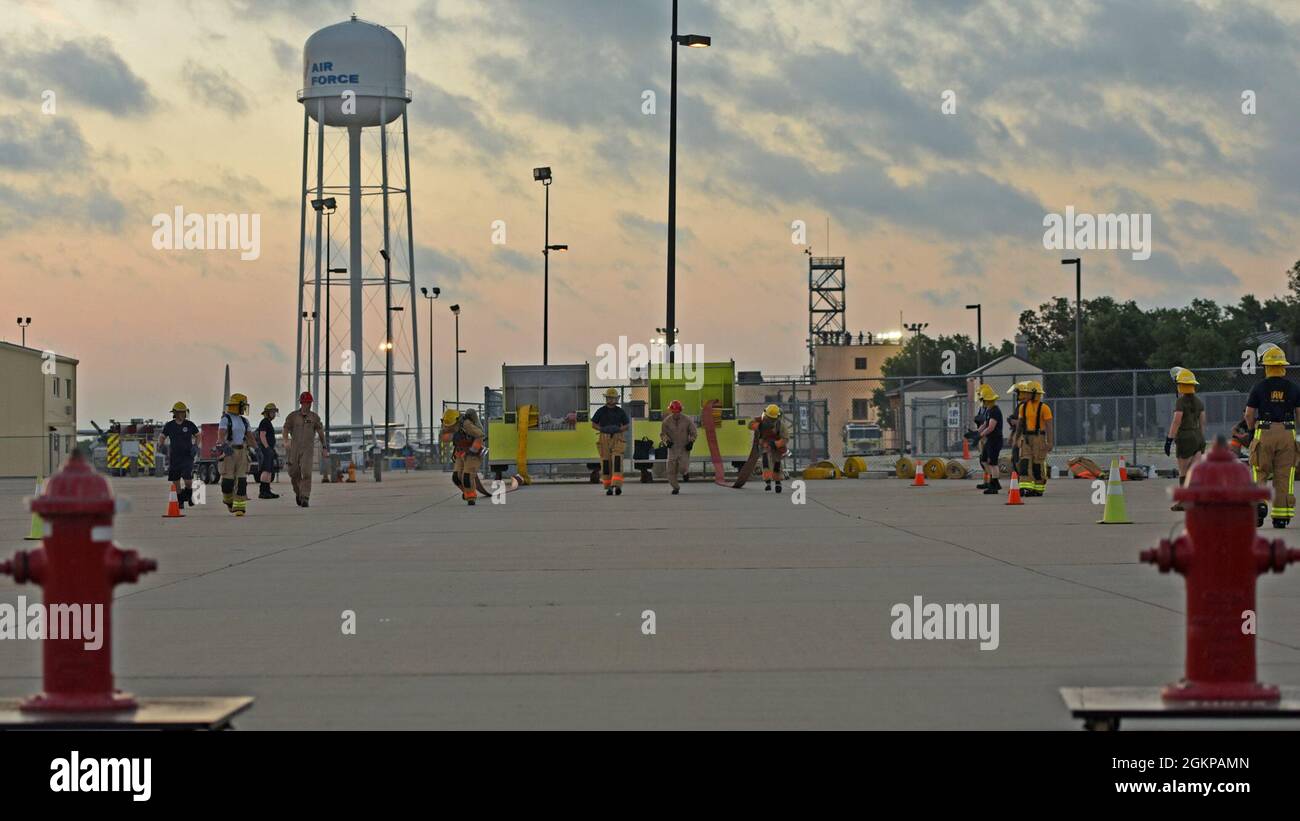 Joint service fire protection students assigned to the 312th Training ...