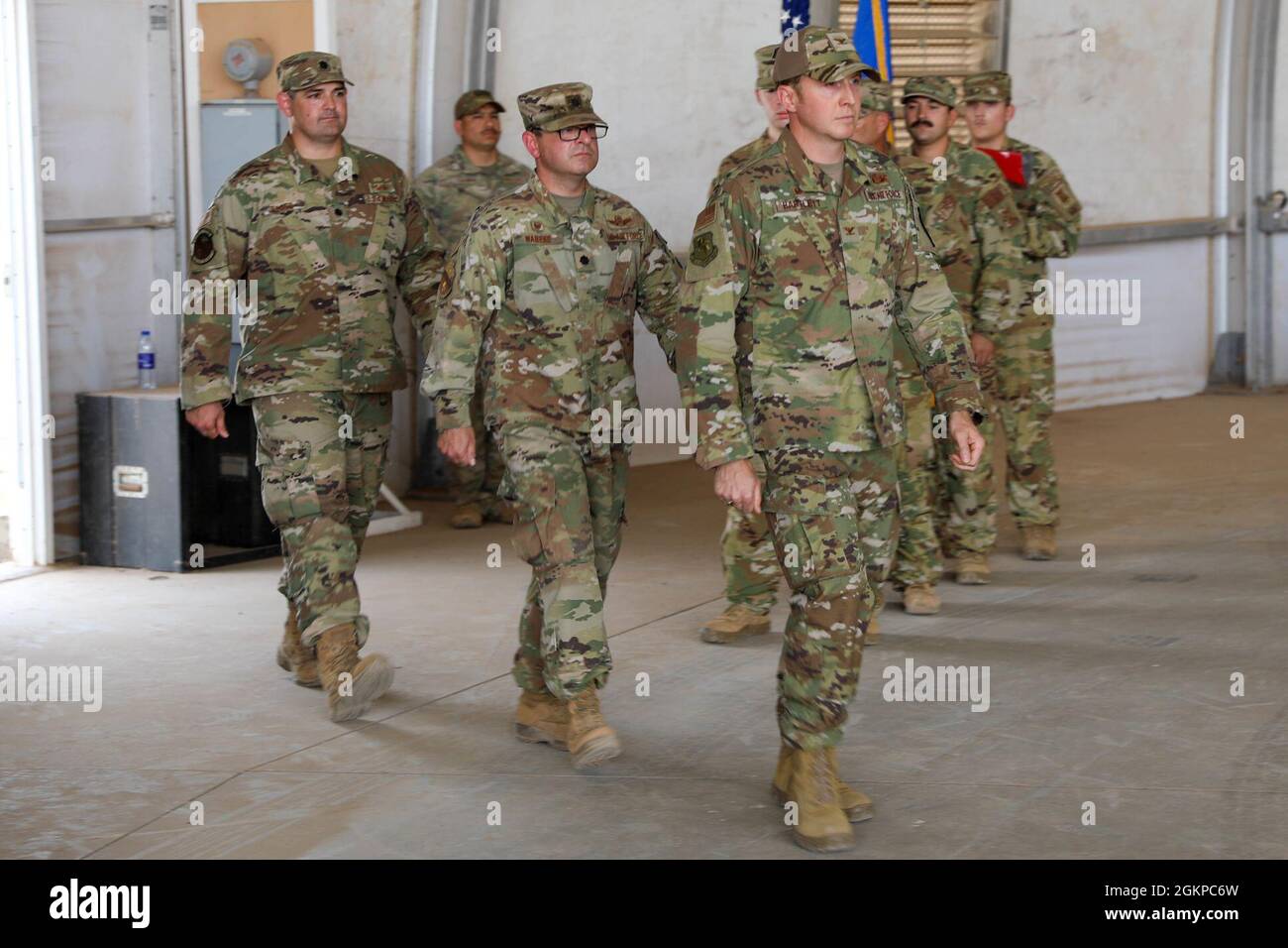 The official party, Col. Matthew Bartlett, presiding officer and 449th ...