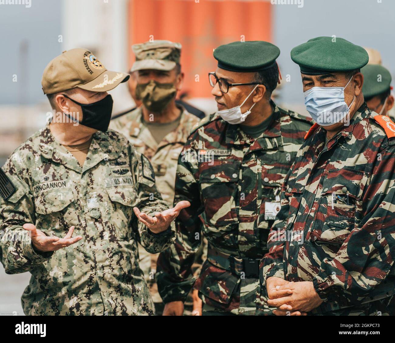 Capt. Michael Concannon, Commanding Officer of the USS Hershel "Woody ...
