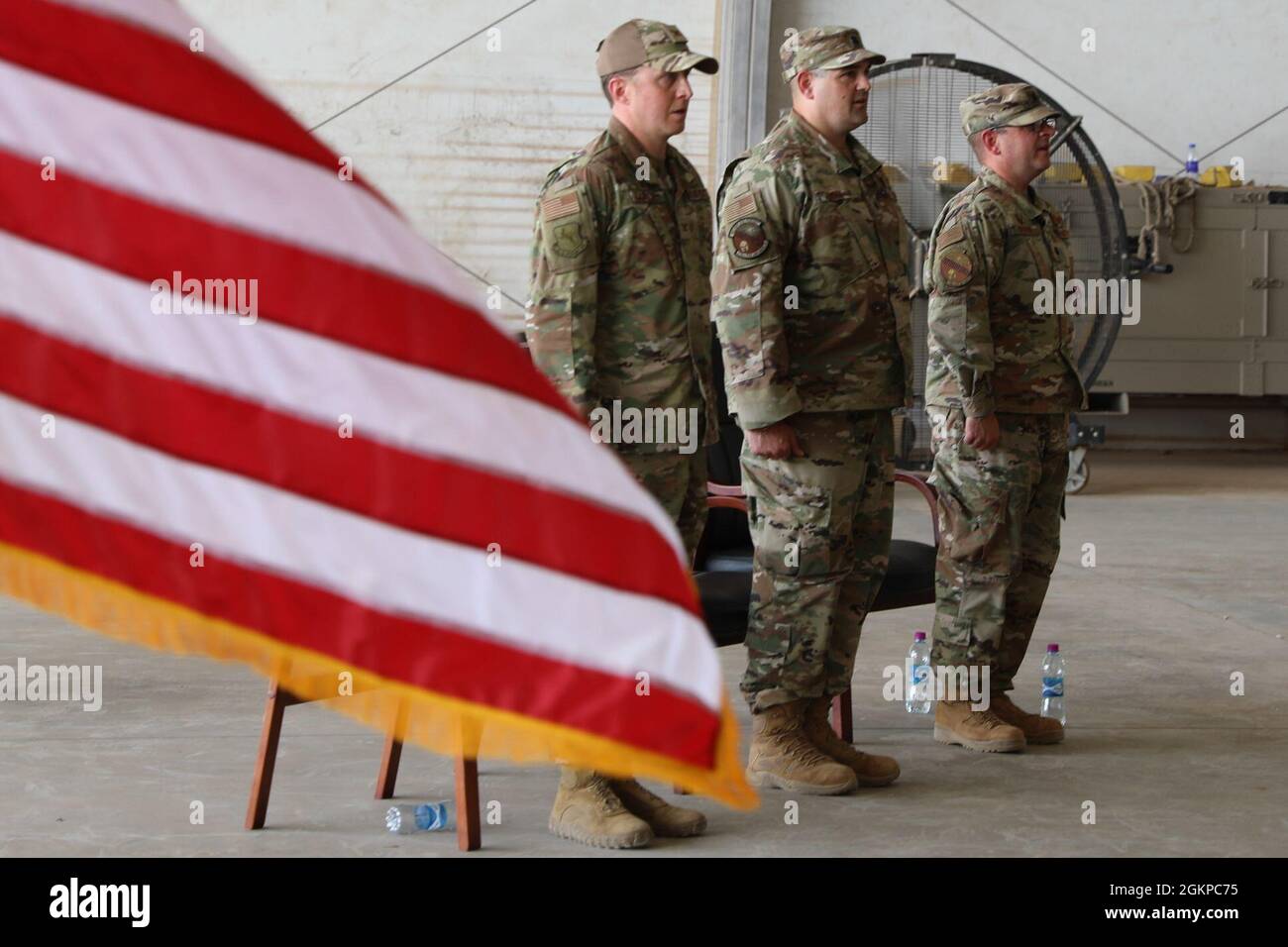 The official party, Col. Matthew Bartlett, presiding officer and 449th ...