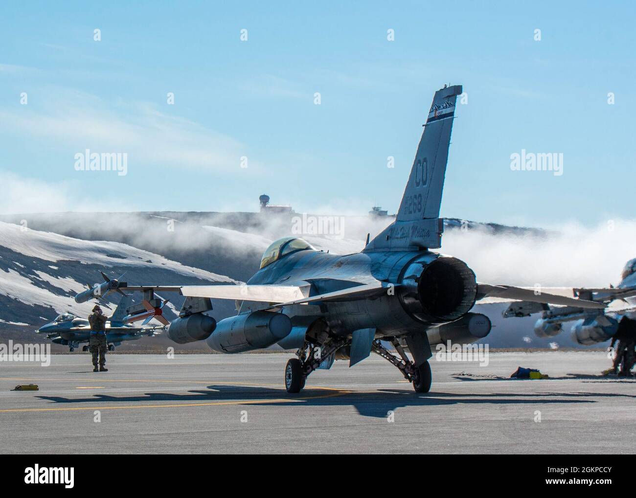 A U.S. Air Force Airman, assigned to the 140th Aircraft Maintenance ...
