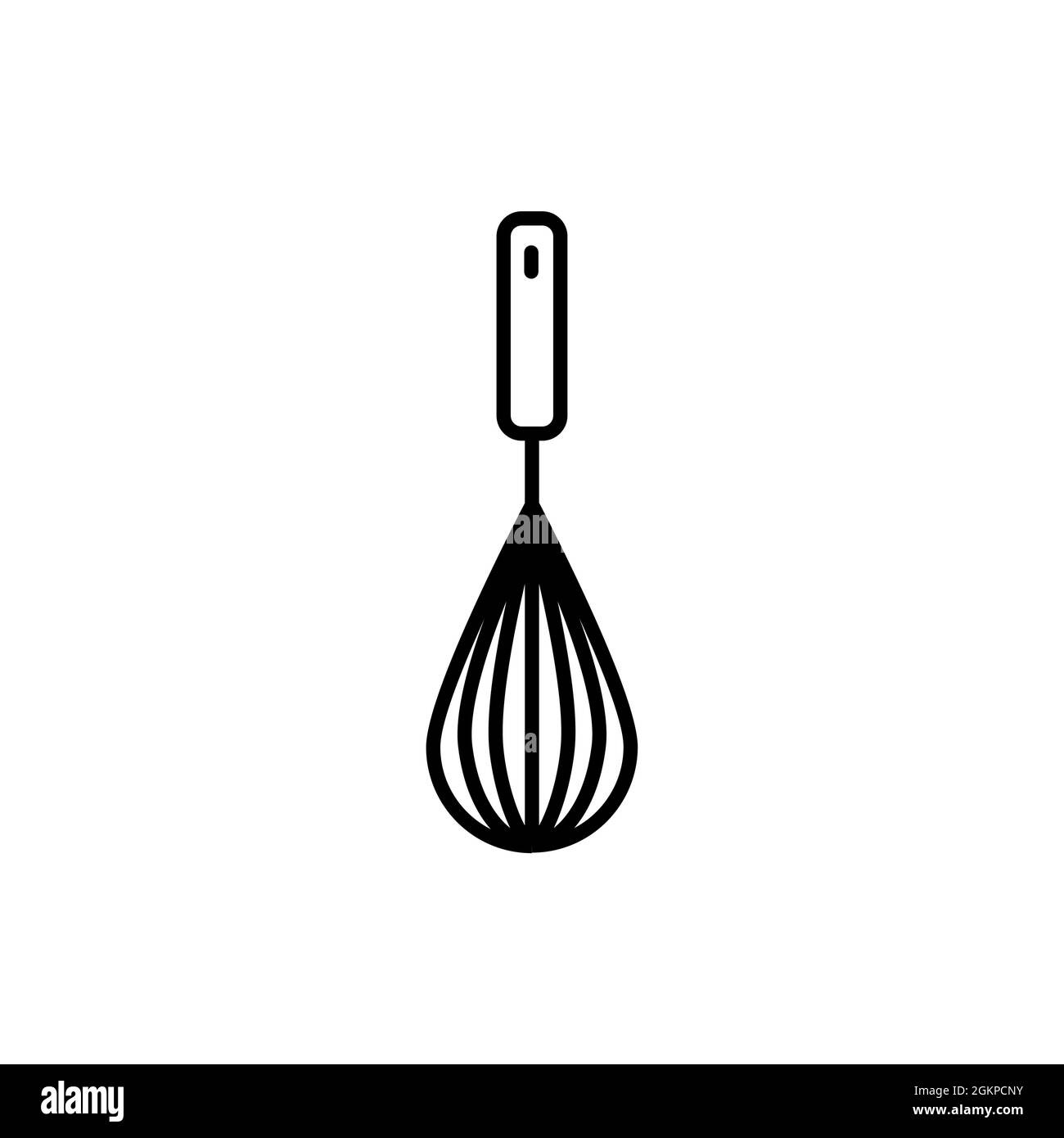 Vector whisk icon mixer. Kitchen beater cooking whisk bakery food ...