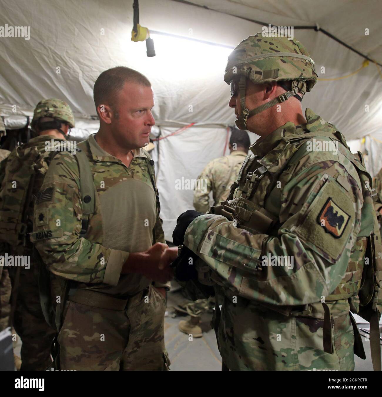 Lt. Col. Glen Adams, executive officer of 155th Armored Brigade Combat ...