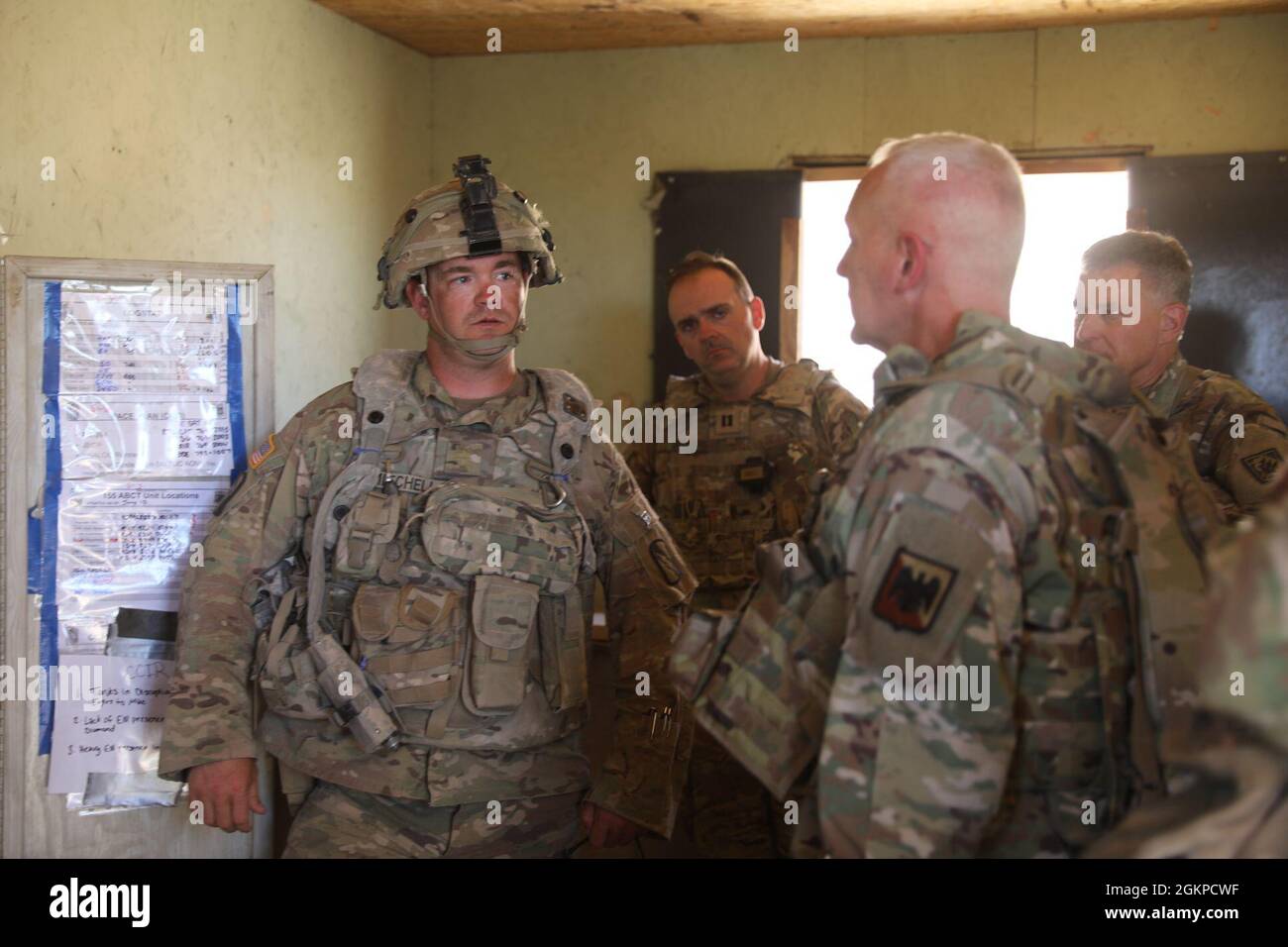 Maj. Thomas Mitchell, the executive officer of the 1st Battalion, 155th ...