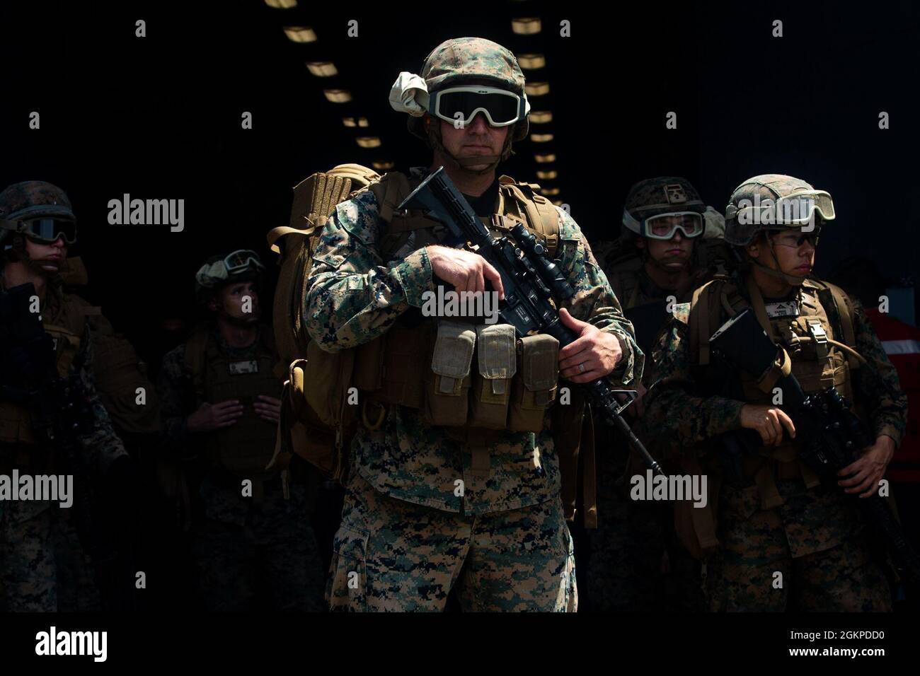 U.S. Marine Corps Gunnery Sgt. Daniel Billet, Humanitarian Assistance ...